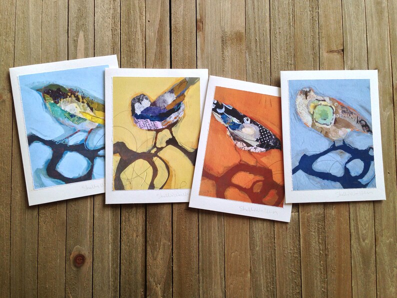 Backyard Birds Note Cards - Etsy