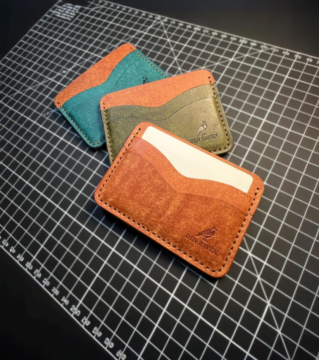 Handmade Leather Card Holder Wallet, Badalassi Pueblo Italian Leather ...