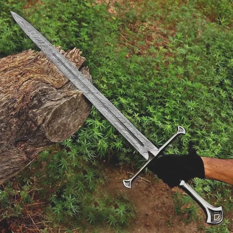 Buy Custom Hand Forged 516 Carbon Steel Blade Survival Machete Sword ...
