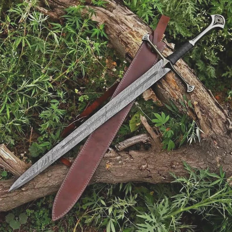 Buy Custom Hand Forged 516 Carbon Steel Blade Survival Machete Sword ...