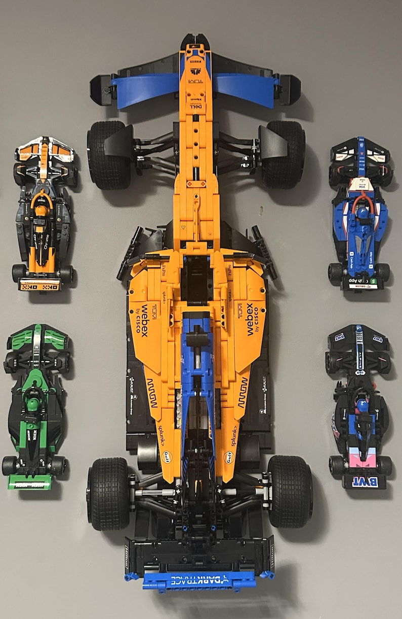 Lego Technic Mclaren Formula 1 Race Car (42141) Vertical Wall Mount - Etsy
