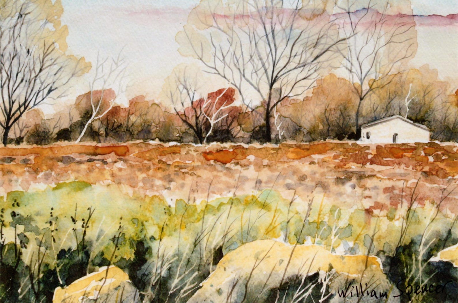 Spring Plowing - Water Color Painting Print - Etsy