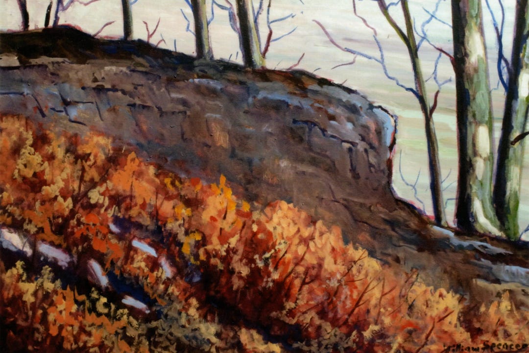The Cliff - Oil Painting Print - Etsy