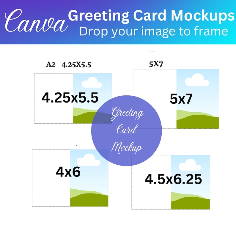 Editable Canva Greeting Card Template Bundle Printable DIY Cards for ...