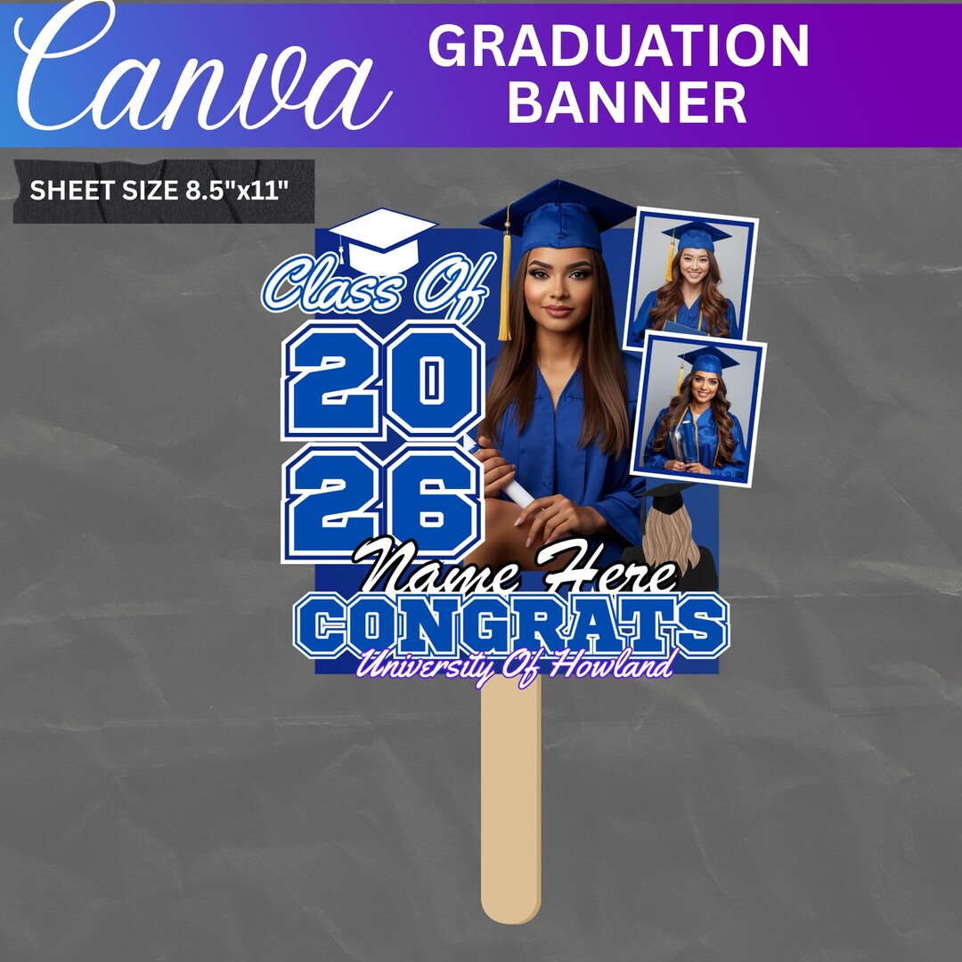 Graduation Fan 2026 Design | Personalized Graduation Hand Fan | Senior ...