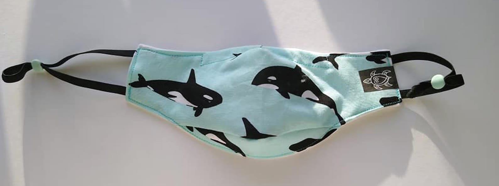 Orca Mask Reversible Children's Cotton - Etsy