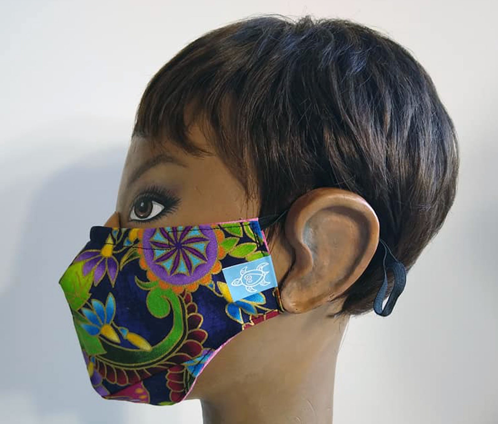 Mandala Mask Multicolor and Gold Floral Reversible Mask. - Etsy