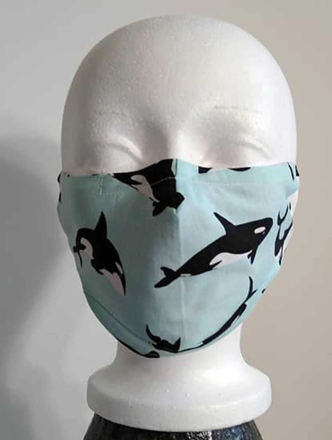 Orca Mask Reversible Children's Cotton - Etsy