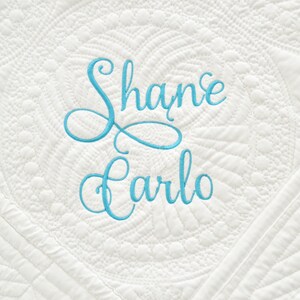 Personalized Baby Quilt With Date Blanket New Mom Newborn Name Gift for ...