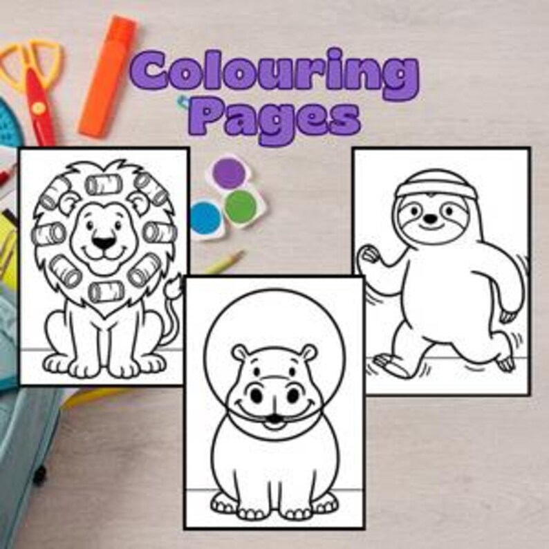 Silly Animal Colouring Book for Kids Ages 3-7 – Fun Pages Giggles and ...