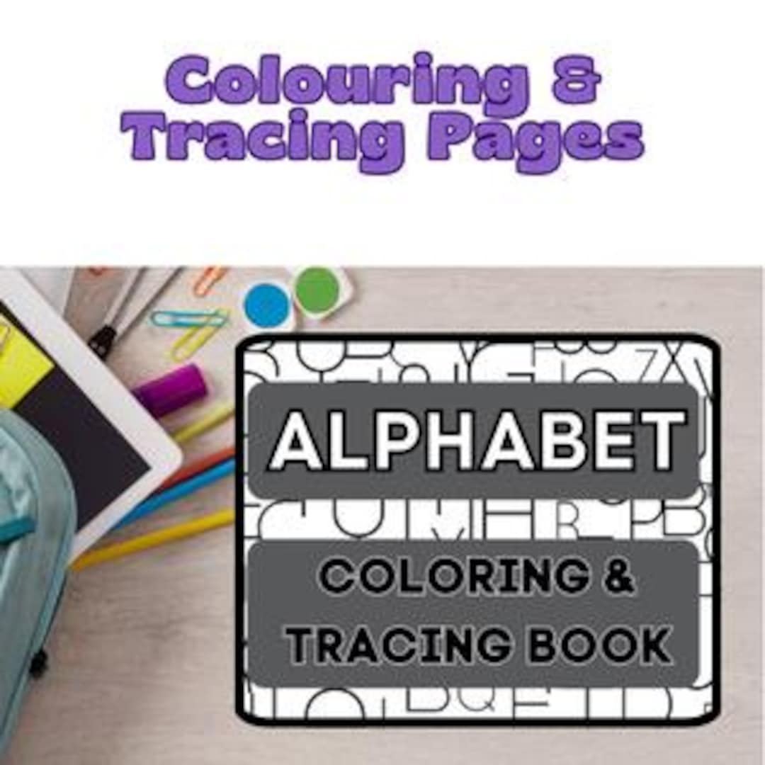 ABC Alphabet Activity Book for Kids | Colouring, Tracing, Learning Fun ...