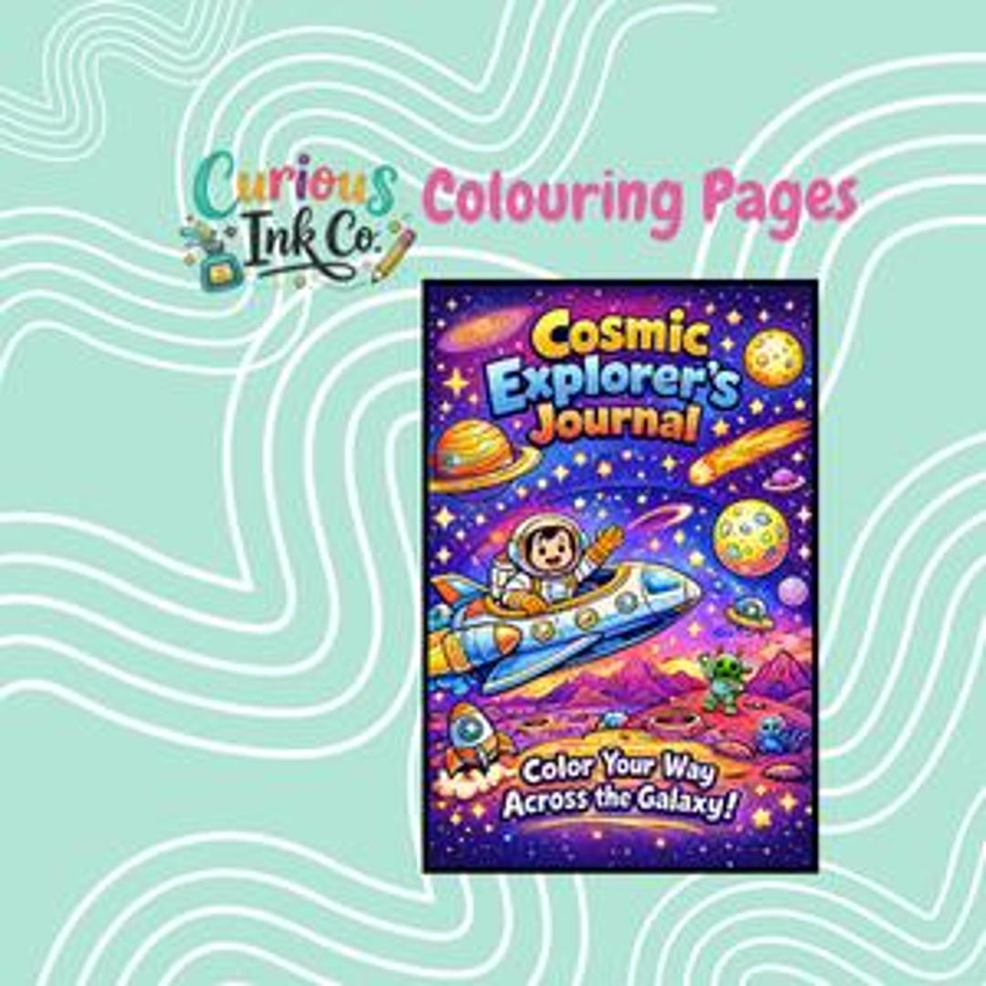 Cosmic Explorers Journal, Colour Your Way Across the Galaxy, 30 Unique ...
