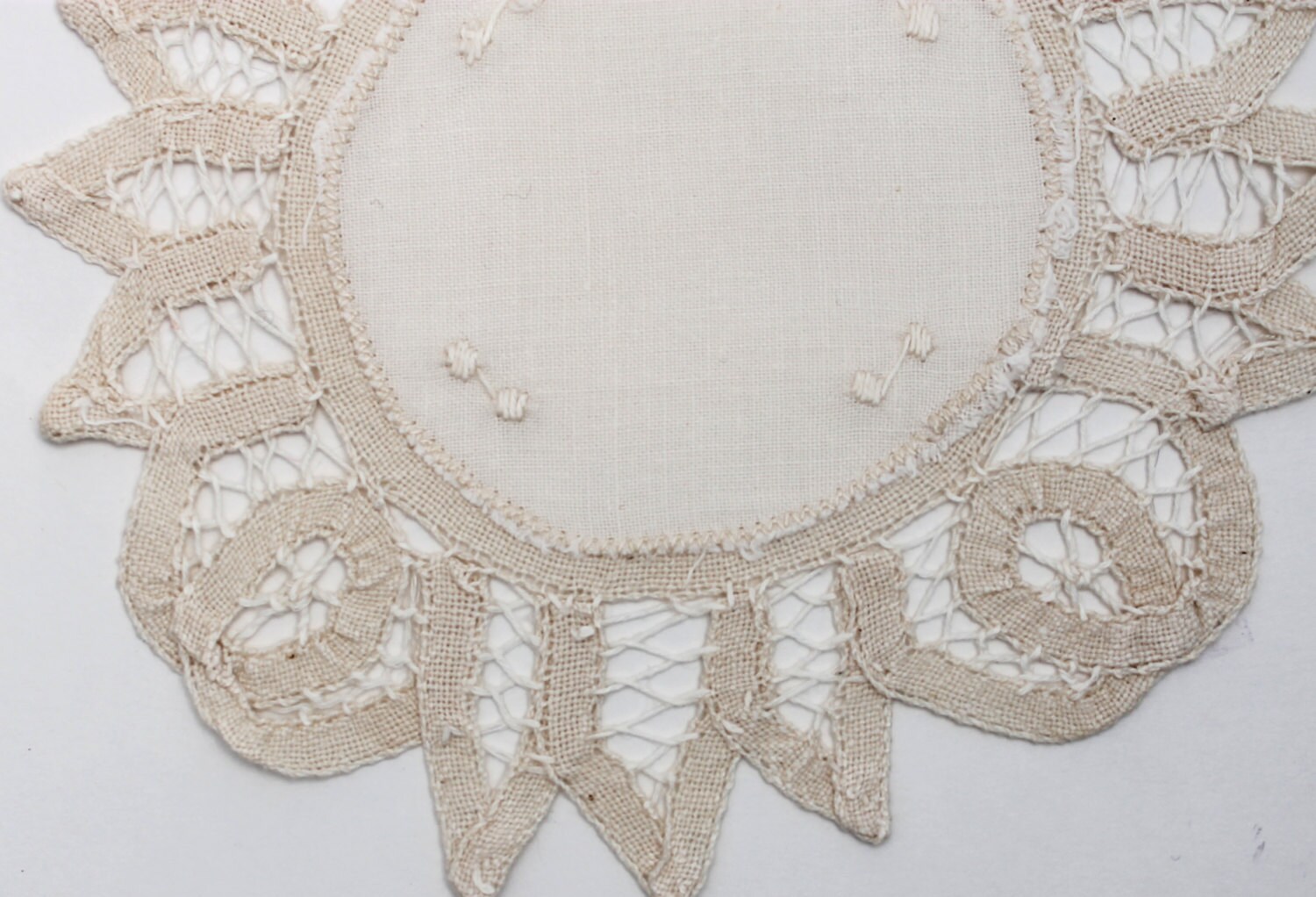 Cream Lace Doilies Vintage Wedding Bohemian Wedding DIY | Etsy