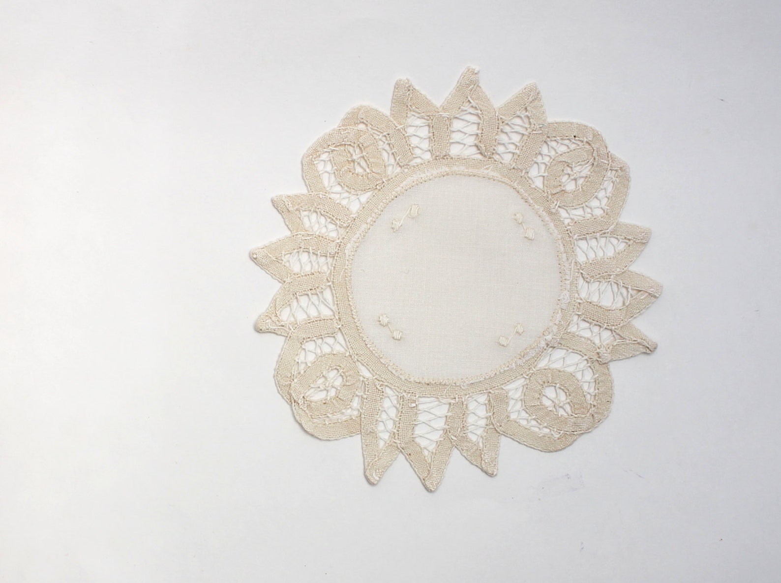 Cream Lace Doilies Vintage Wedding Bohemian Wedding DIY | Etsy