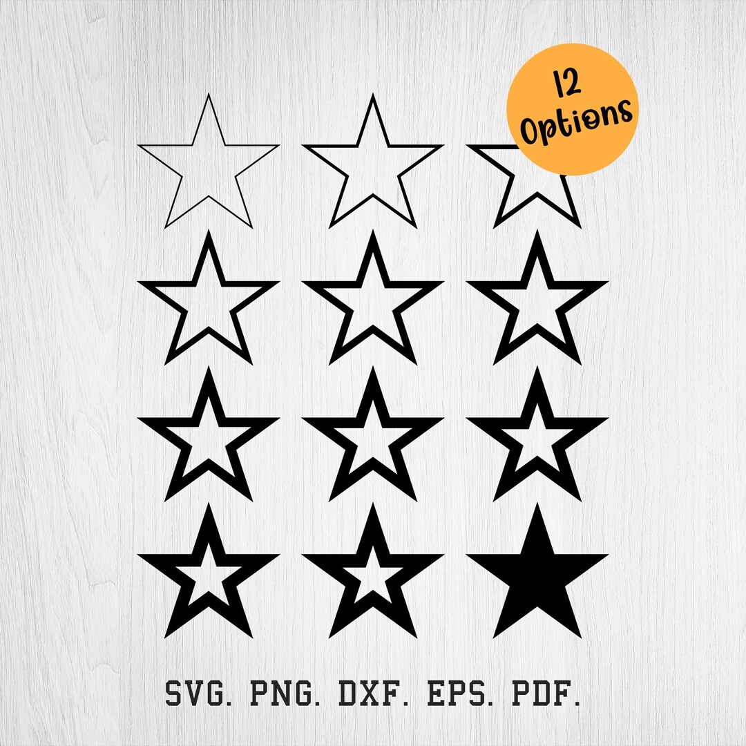 Stars SVG, Stars Vector Files, Stars Png, Dxf, Eps, Pdf, Stars Clipart ...