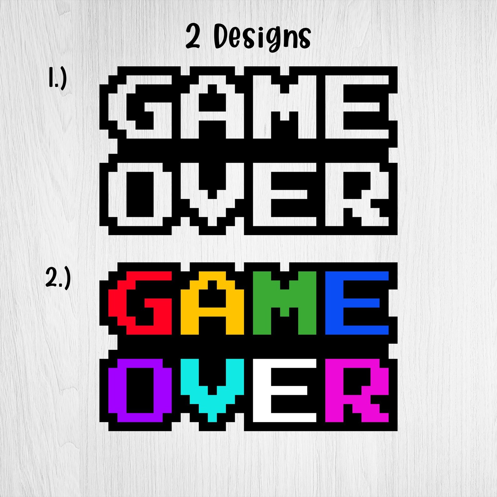 Game Over SVG, Gaming SVG, Gamer Png, Dxf, Eps, Pdf, Game Over Clip Art ...