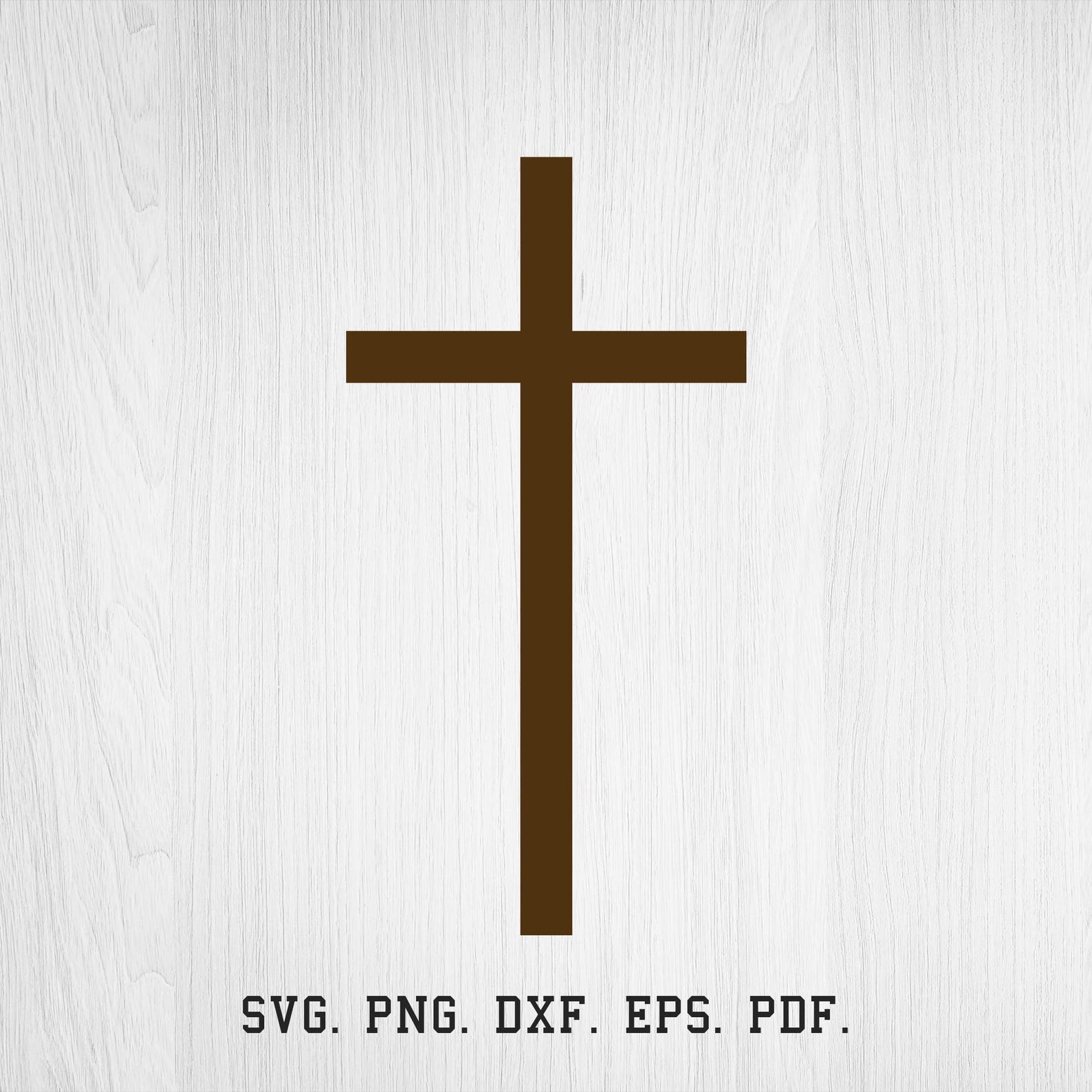 Cross SVG, Christian Thin Cross Vector Files, Cross Png, Dxf, Eps, Pdf ...