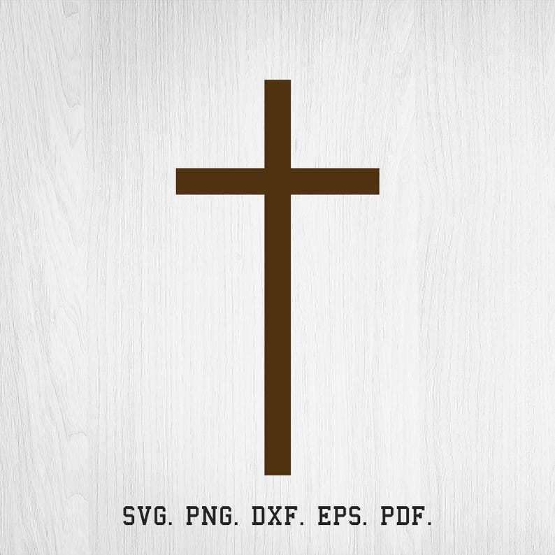 Cross SVG, Christian Thin Cross Vector Files, Cross Png, Dxf, Eps, Pdf ...