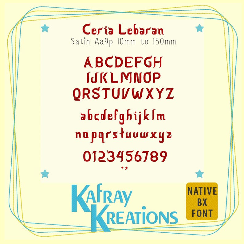 FREE Ceria Satin Native BX Font W/purchase of Working .be Frames: 3 ...
