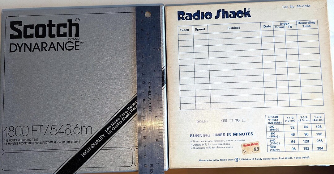 Vintage Scotch & Radio Shack Tape Reels: Dyna Range, Collector's Lot - Etsy