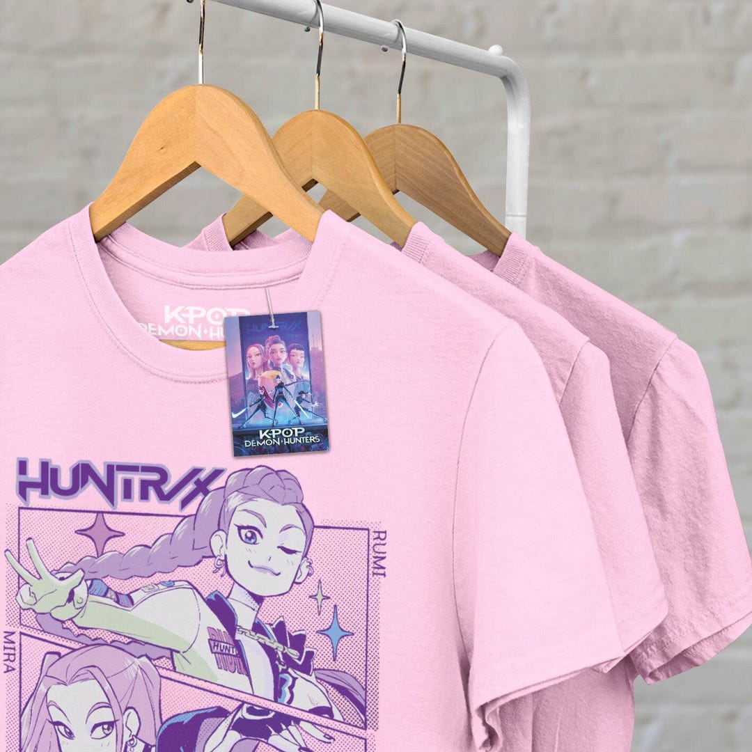 Buy K-pop Demon Hunters (huntrix) Light Pink Unisex T-shirt Online in ...