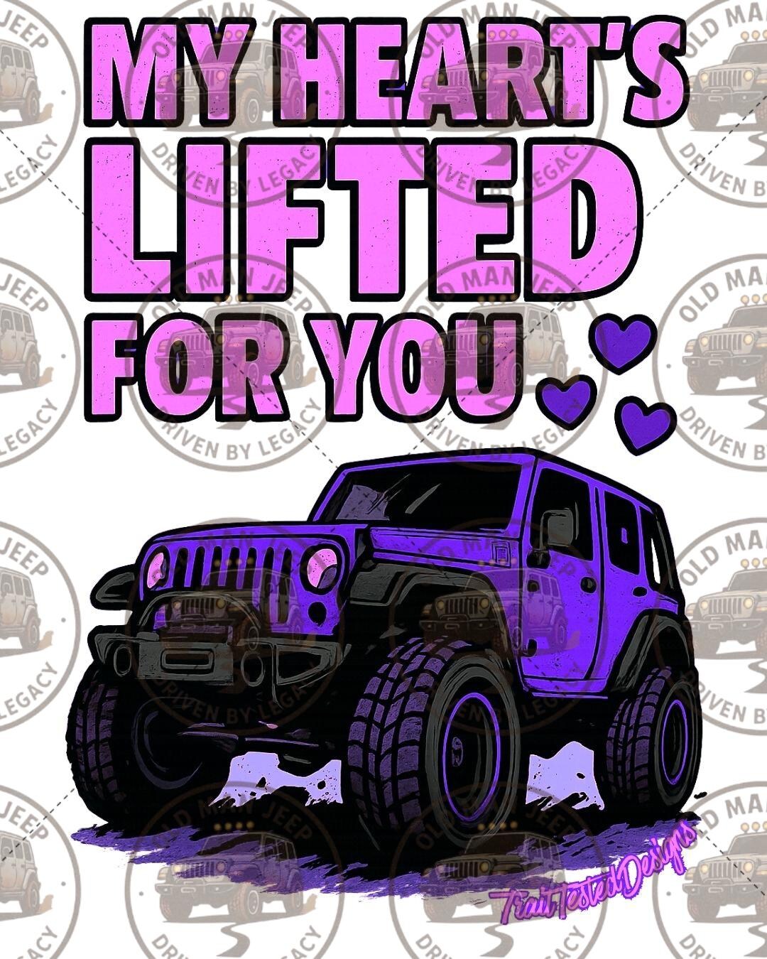 Jeep Valentine SVG, My Heart's Lifted for You, Off-road Cut File (2 ...