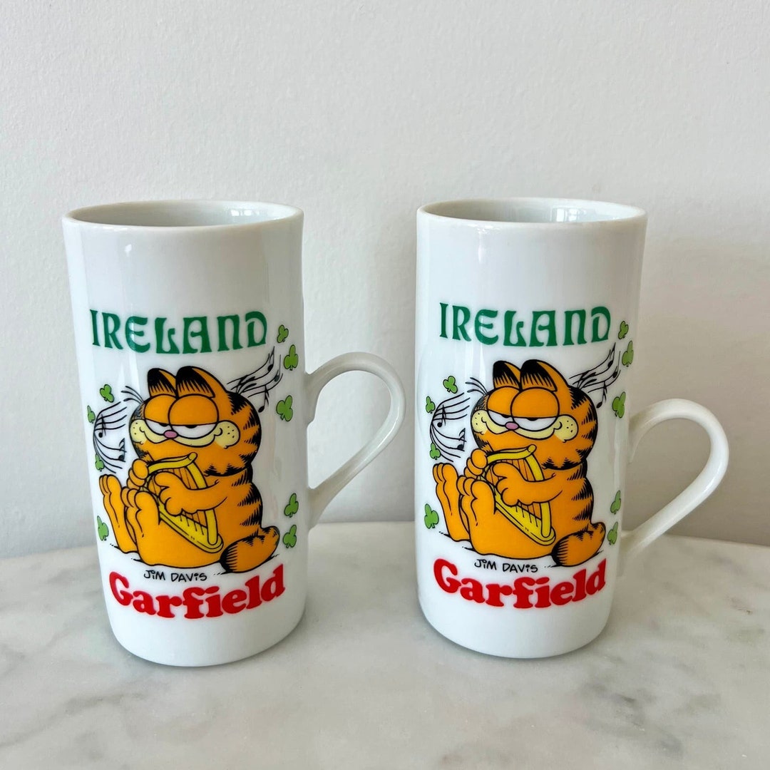 Vintage 70s Garfield Irish Coffee Mugs by Enesco / Set of Two - Etsy
