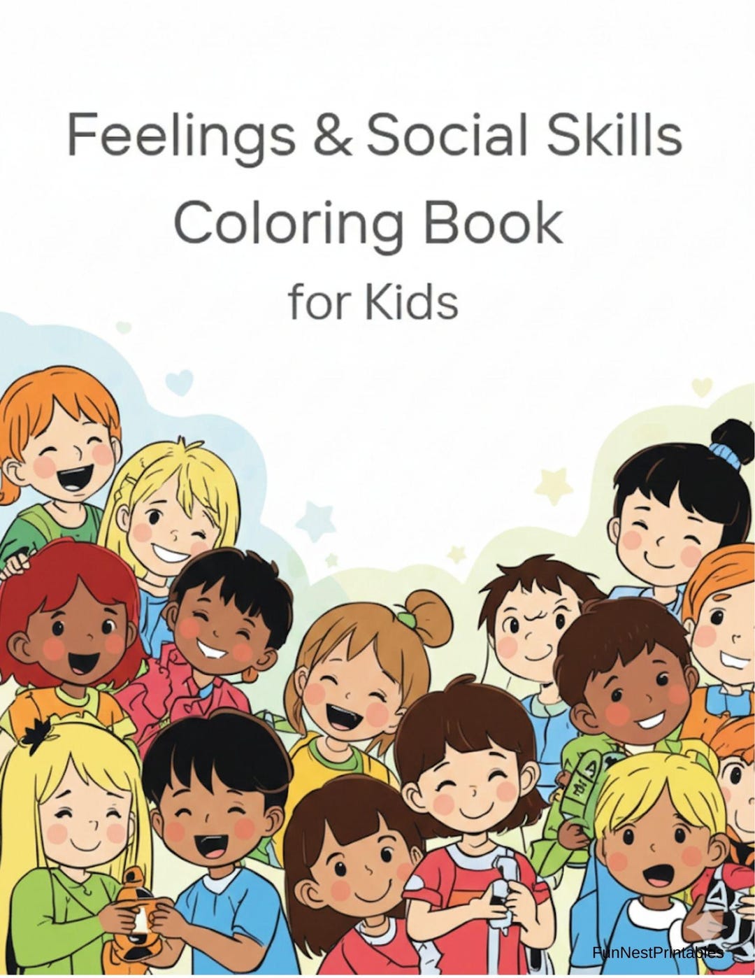 Feelings and Social Skills Coloring Book, Kids Ages 3-5 (PDF Download ...