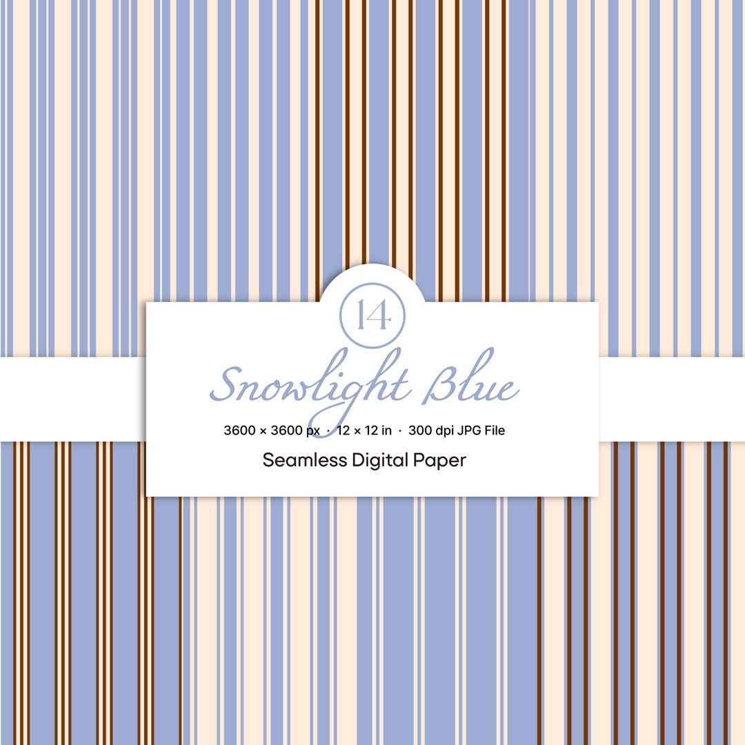 Blue Stripe Digital Paper | Retro Seamless Pattern (commercial Use) - Etsy