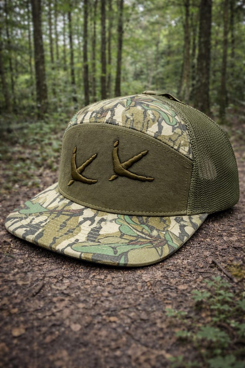 Turkey Claw- 7 Panel Mossy Oak Green Leaf, Outdoor Hunting Bottomland ...