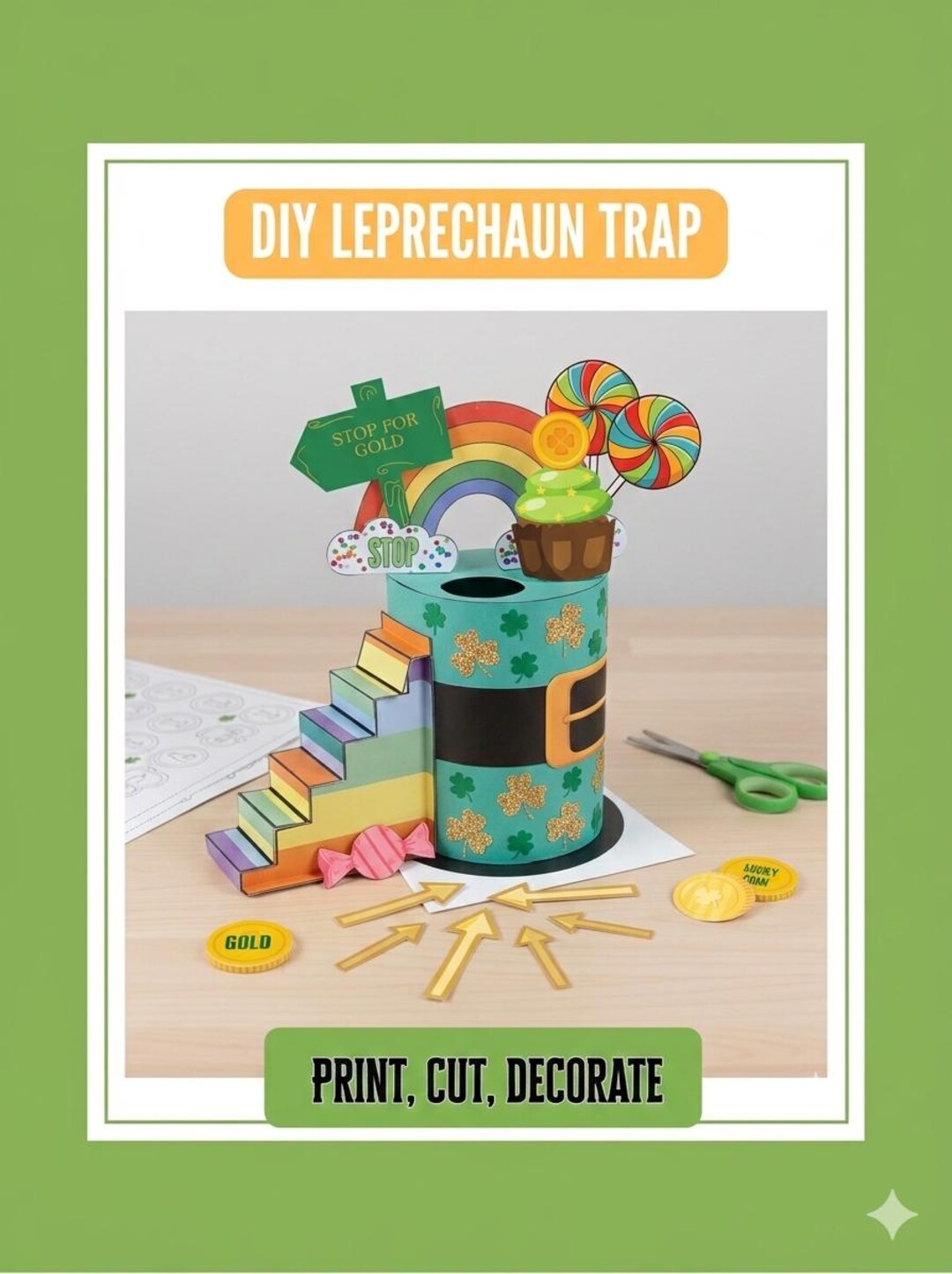 Leprechaun Trap; Digital Print DIY St Patrick’s Day Craft - Etsy