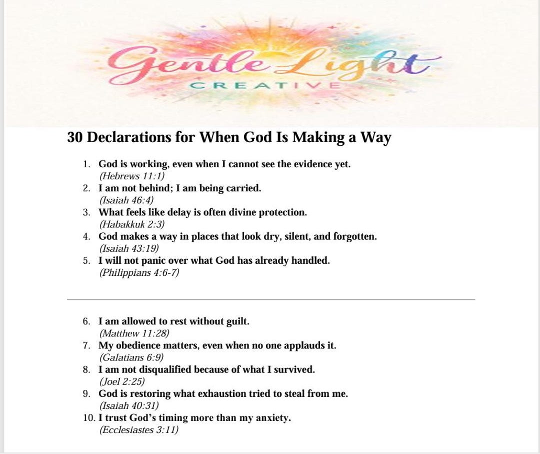 30 Faith Declarations for When God is Making a Way | Christian ...