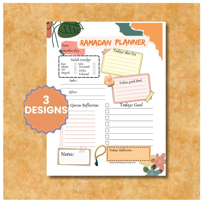 Ramadan Daily Planner Printable 2026, Ramadan Tracker PDF, Islamic ...