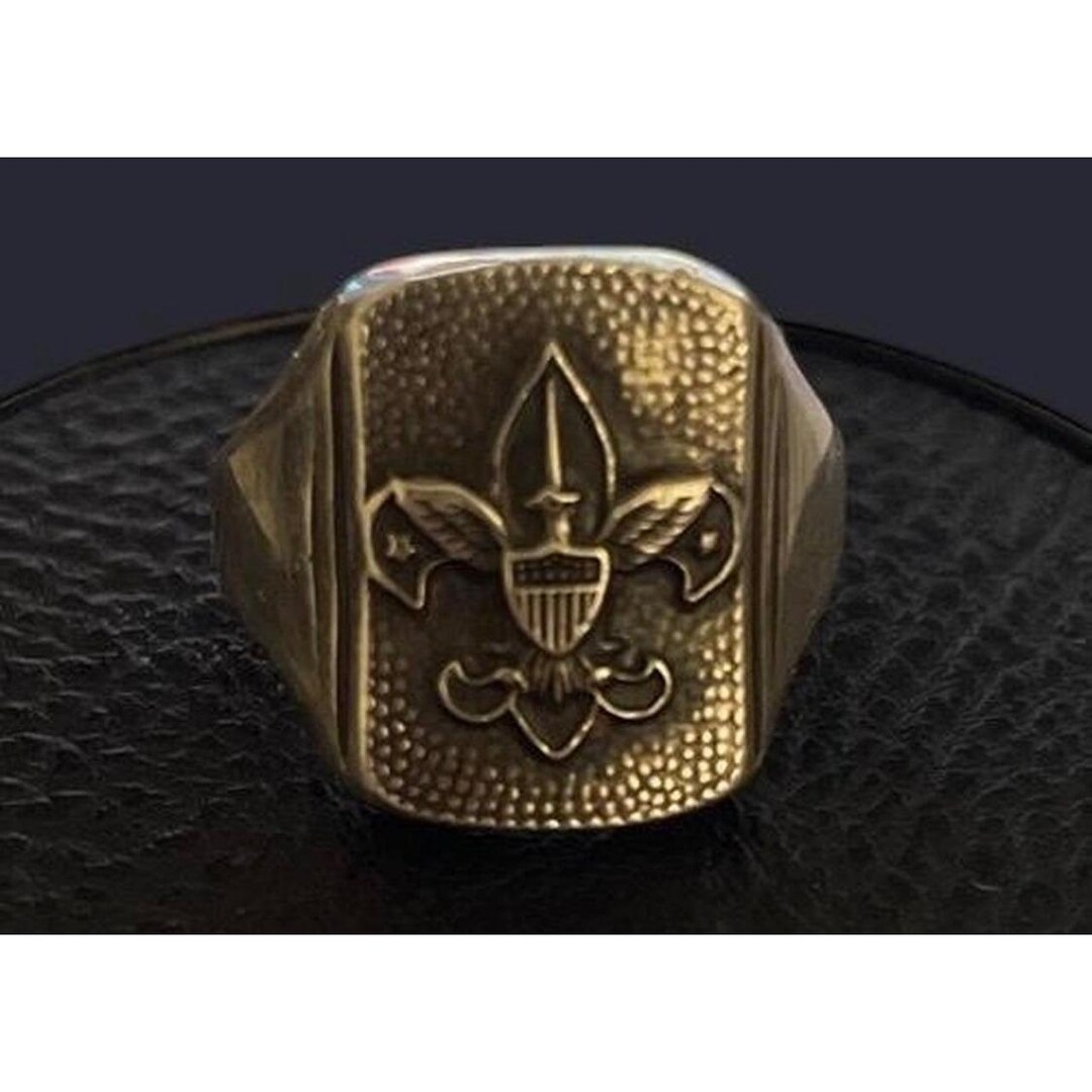 Vintage Boy Scouts of America Ring Sterling Silver Size 6 BSA Emblem - Etsy