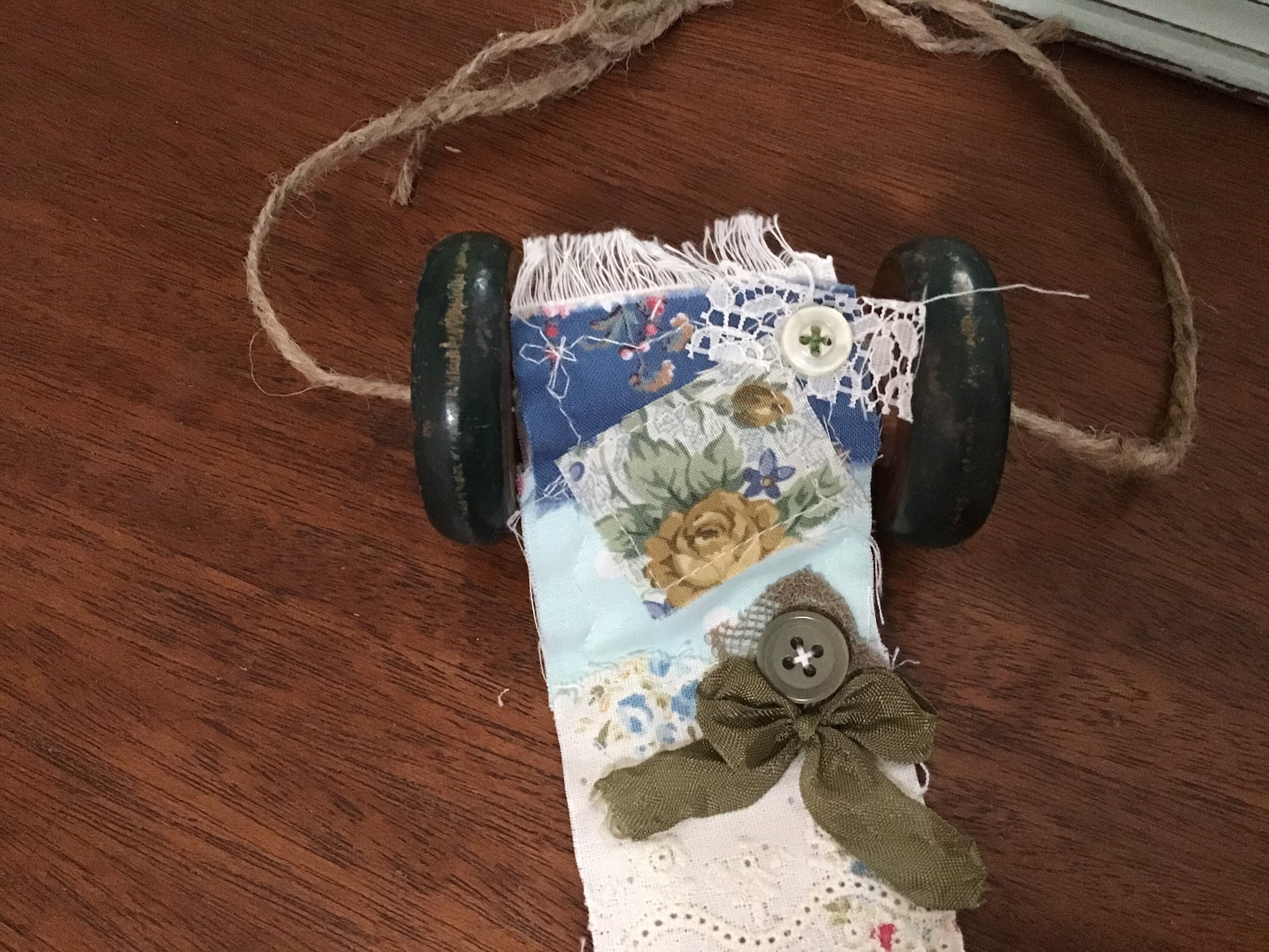 Vintage Wooden Spool Snippet Roll Handmade Craft Embellishment - Etsy