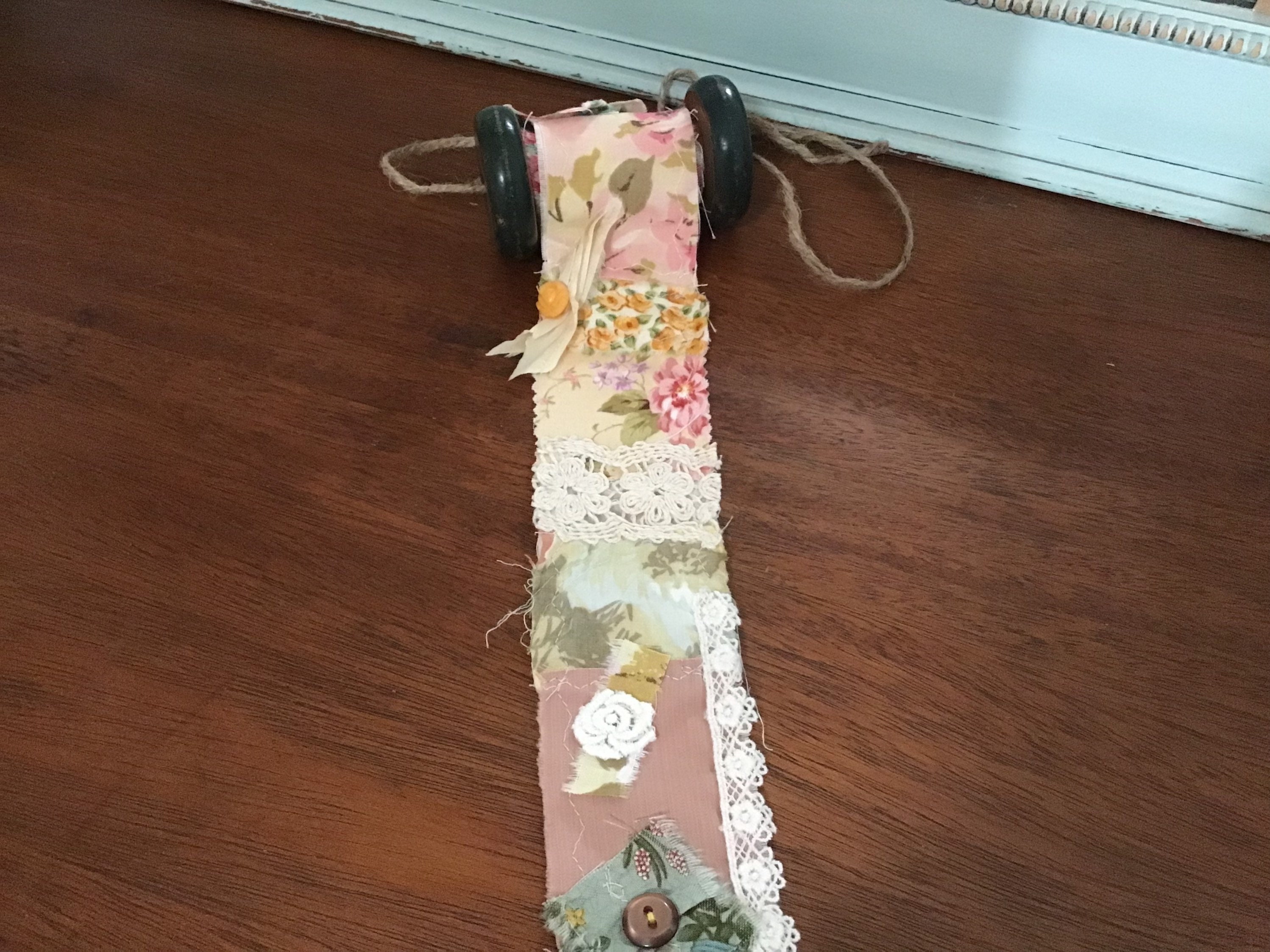 Vintage Wooden Spool Snippet Roll Handmade Craft Embellishment - Etsy