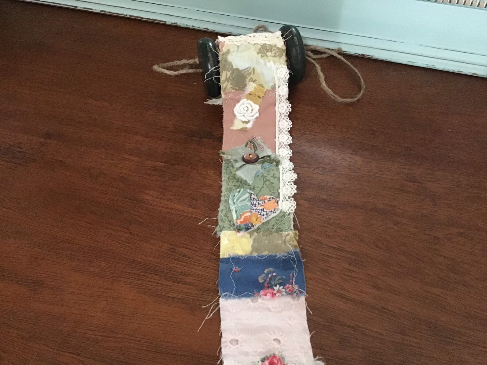 Vintage Wooden Spool Snippet Roll Handmade Craft Embellishment - Etsy