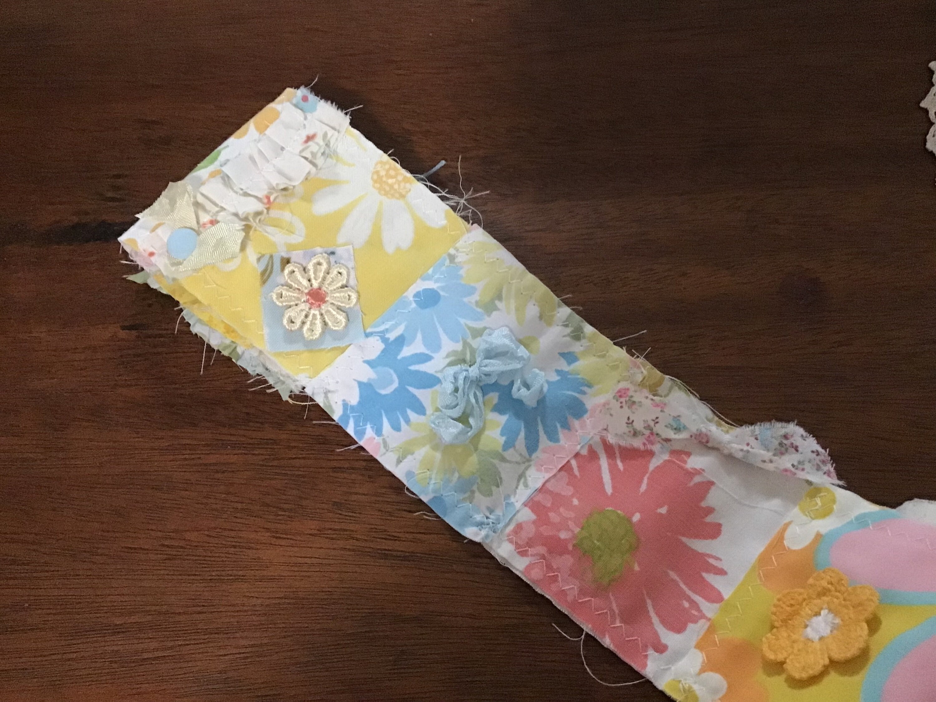 Pastel Snippet Roll Fabric Collage Strip Junk Journal Craft - Etsy