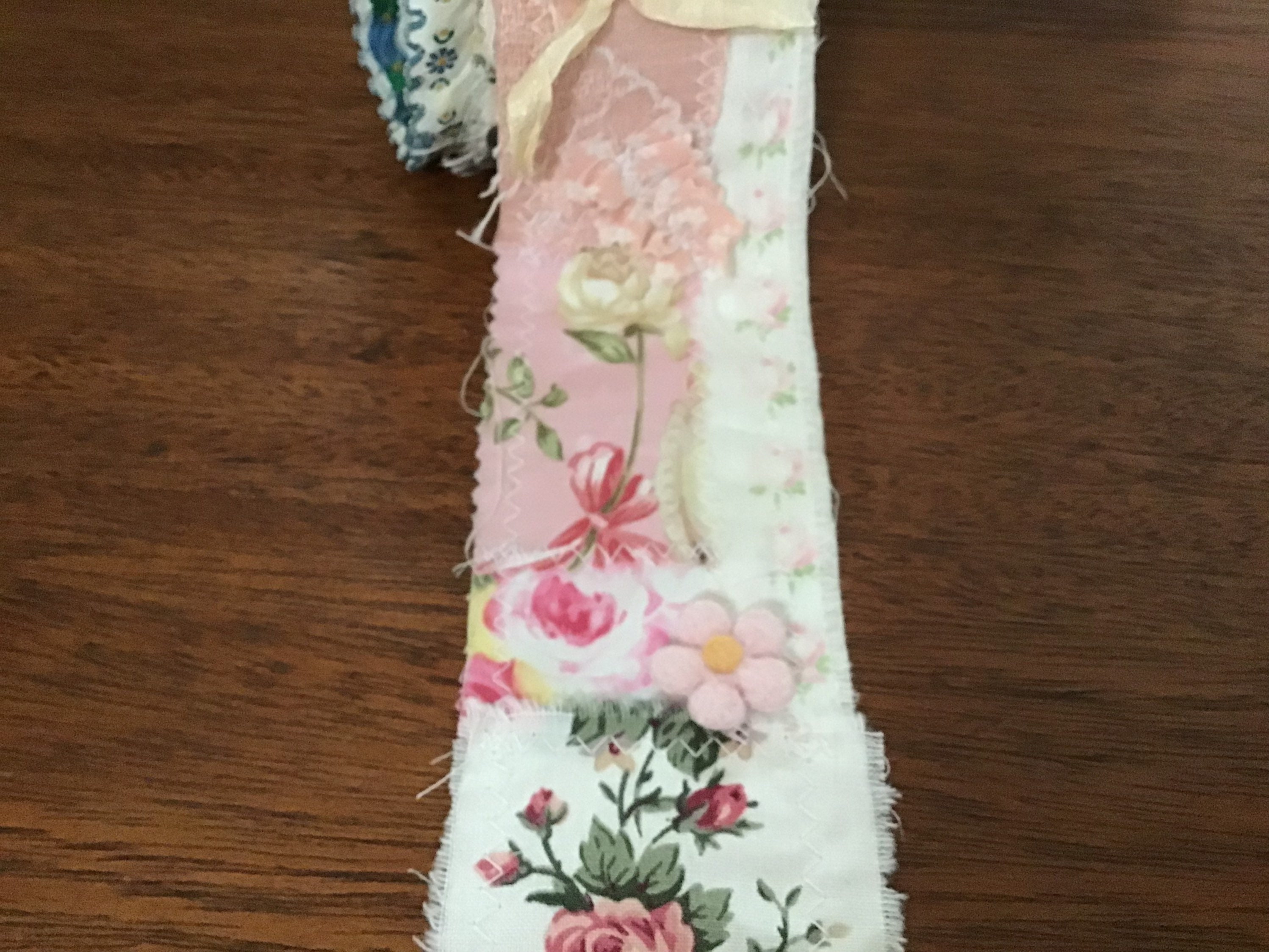 Fabric Snippet Roll Fabric Collage Embellish Craft Projects - Etsy