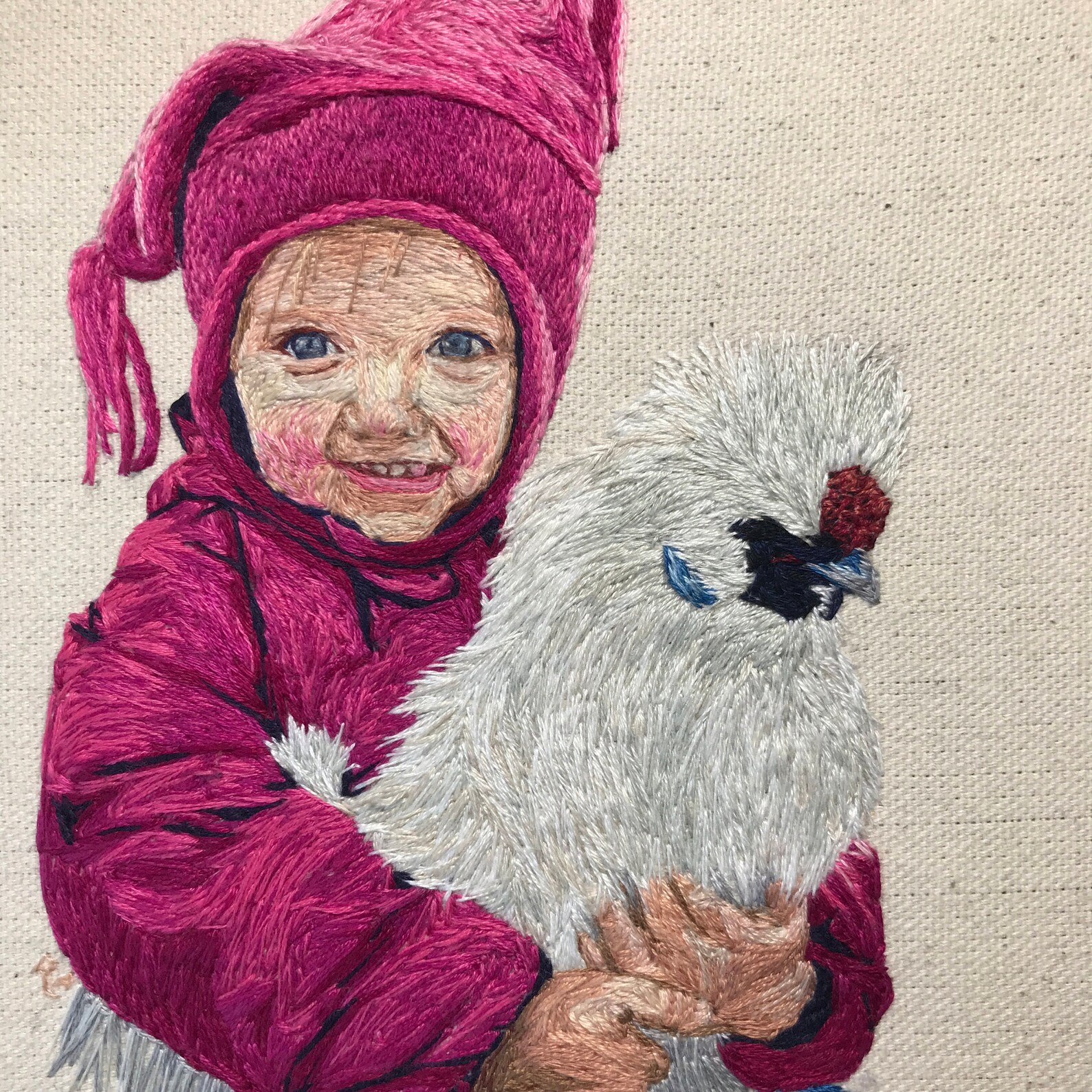 Custom Thread Painting Portrait // Embroidered Portrait // - Etsy
