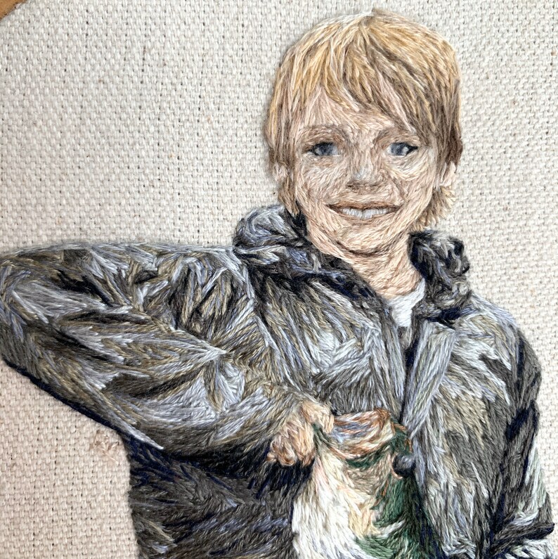 Custom Thread Painting Portrait // Embroidered Portrait // - Etsy
