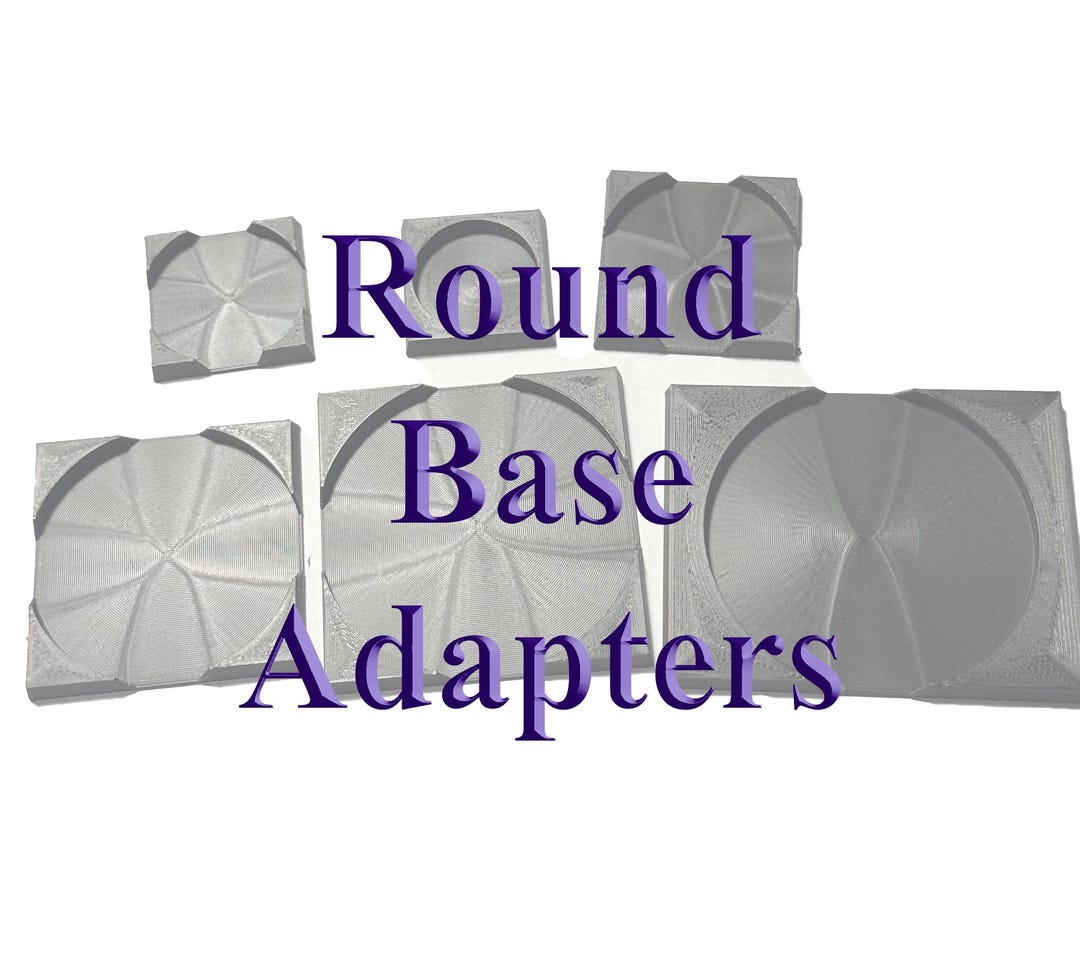 Round Base Adapters for Miniatures Rebasing Converter for Tabletop Rank ...