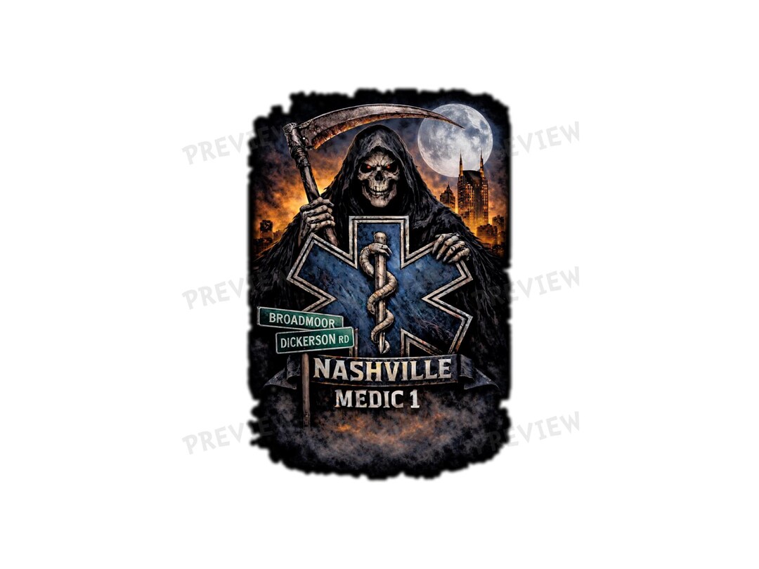Grim Reaper Medic SVG, Nashville Medic 1 Style Design PNG, EMS ...