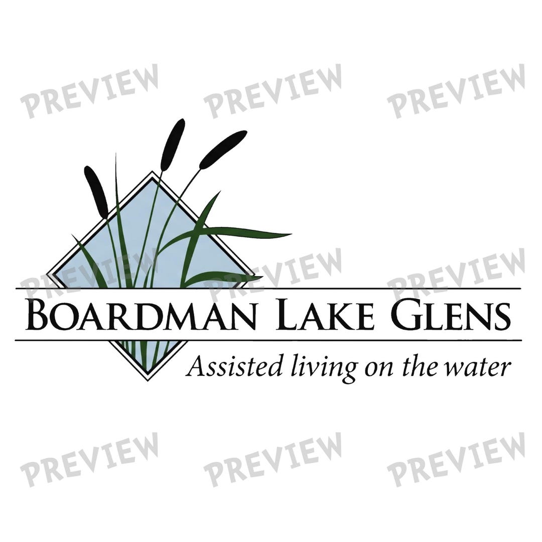 Boardman Lake Glens Logo SVG PNG EPS | Assisted Living Logo Design ...