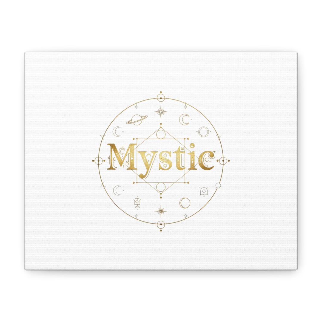 Mystic Typography Canvas, Tarot Poster, Occult Type, Esoteric Print - Etsy