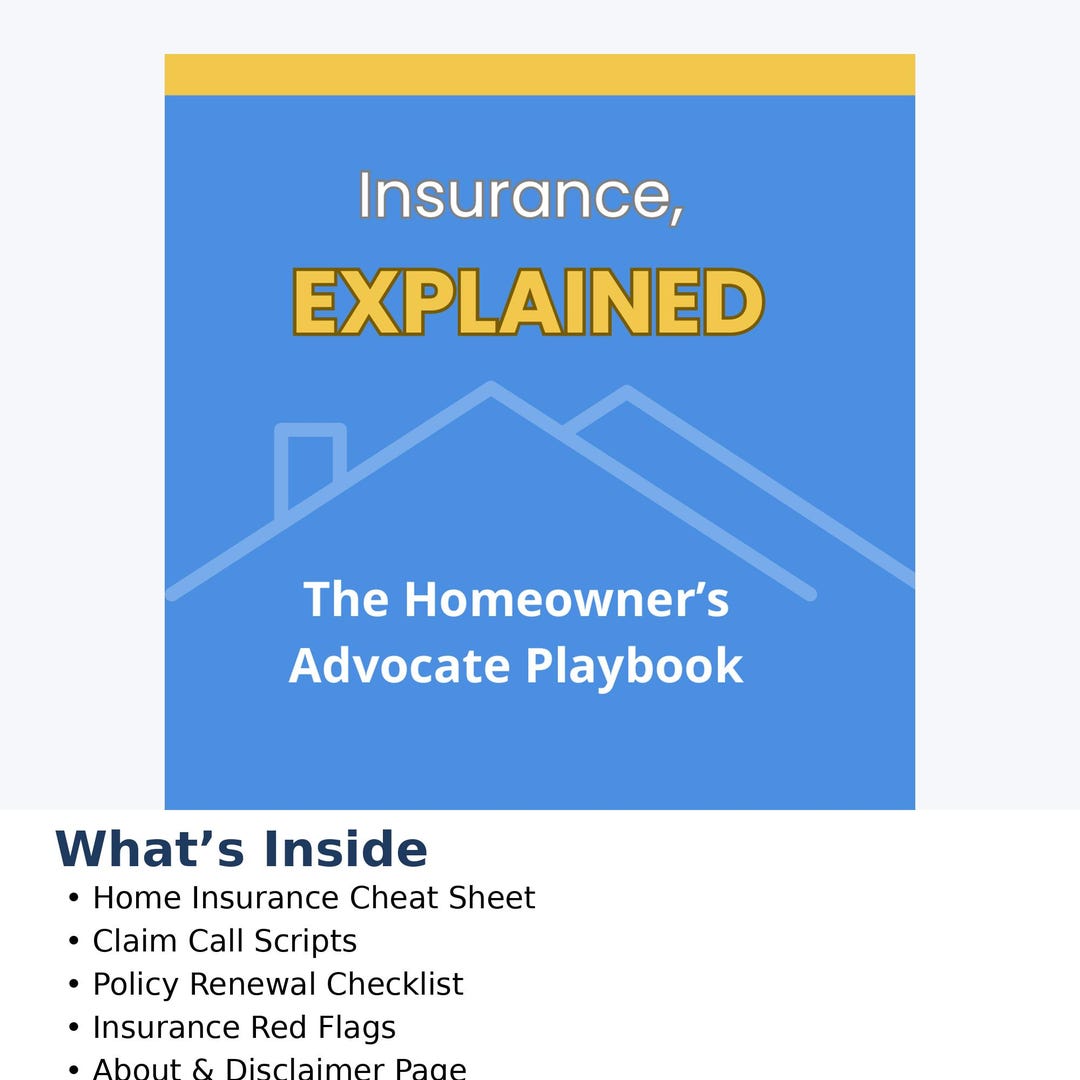 Insurance, Explained | Homeowners Insurance Guide | Claim Scripts ...