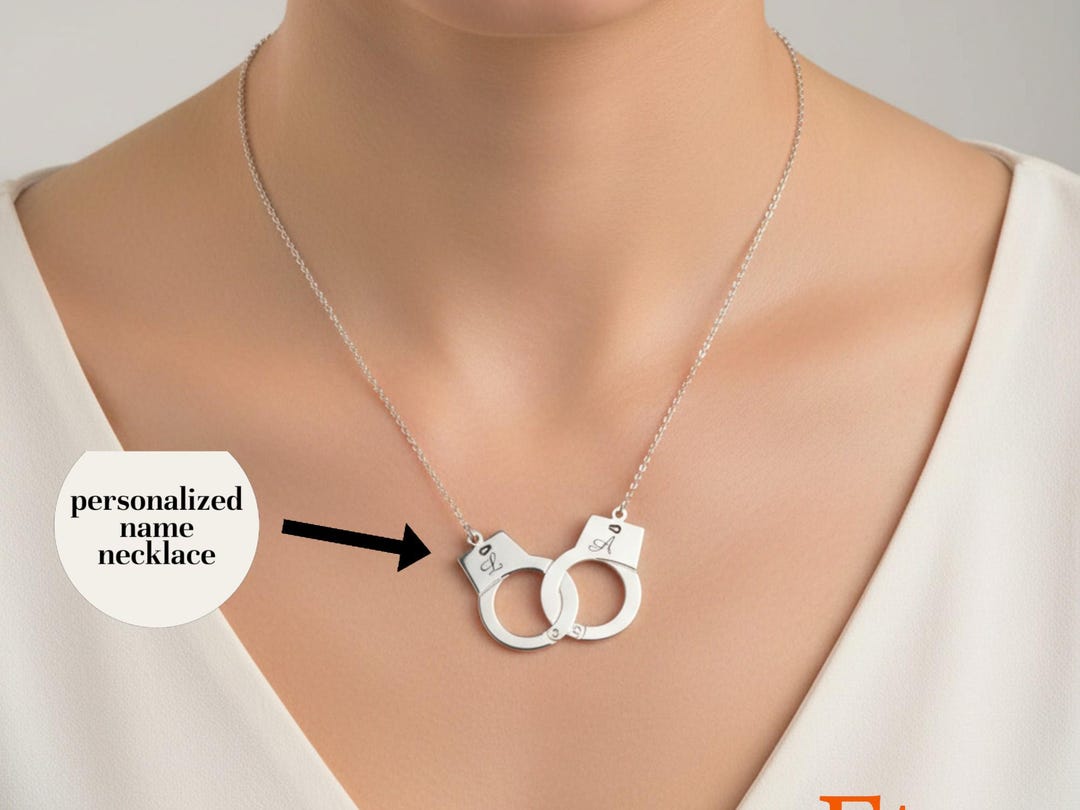 Custom Handcuff Necklace • Partners in Crime Jewelry • Personalized ...