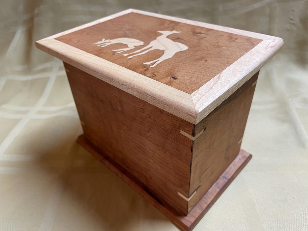 Doe and Fawn Deer Inlay Box - Etsy