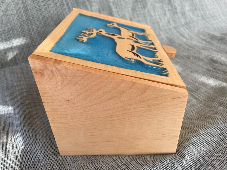 Buck and Doe Epoxy and Maple Box - Etsy