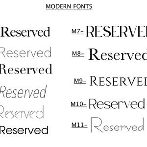 Ceremony Reserved Signs With Tie on Ribbon Set of 4 - Etsy